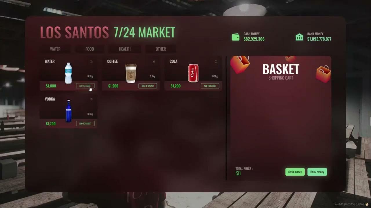 FiveM Market Script V1 (Shops) | Store.IFDevelopments.Com - YouTube