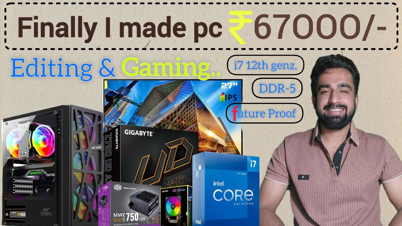 I Build Monster PC For Editing & Gaming Under 67k || How to Build Up Pc ...