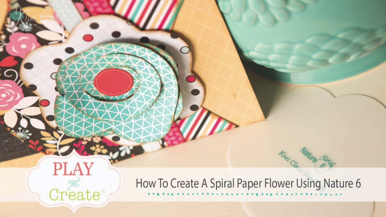 How To Create a Paper Spiral Flower - YouTube