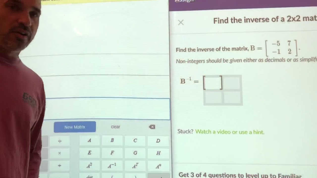 Finding An Inverse Matrix With Desmos YouTube Finding An Inverse Matrix With Desmos YouTube