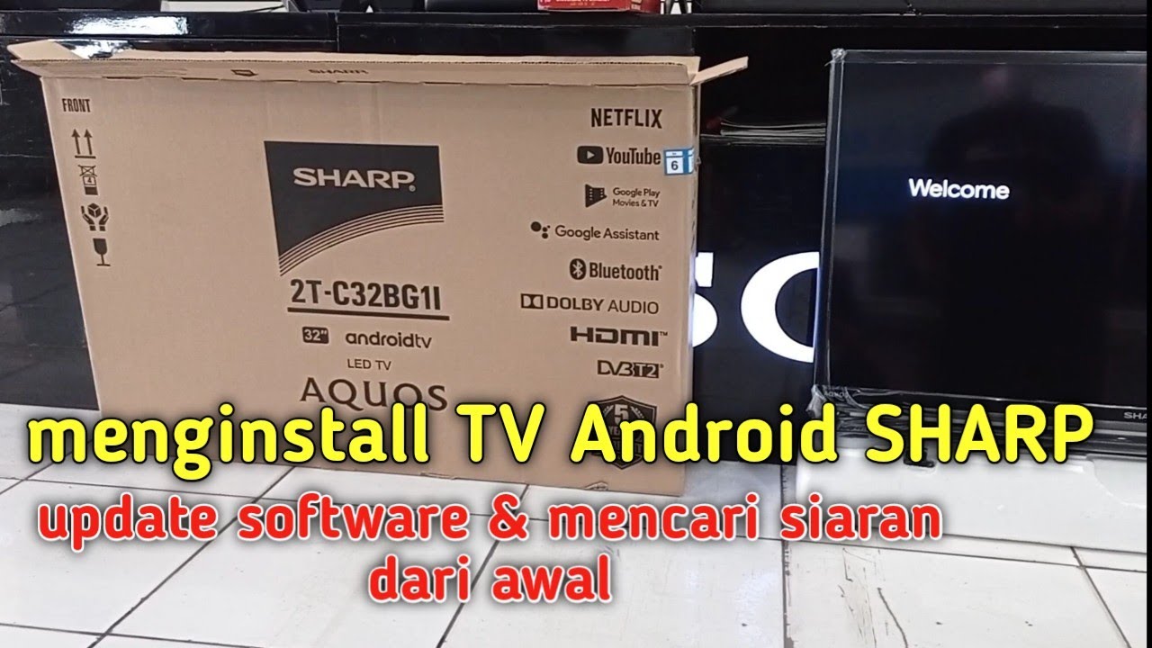 Cara Setting & Mencari Siaran Digital TV Android SHARP 2T-C32BG1I - YouTube