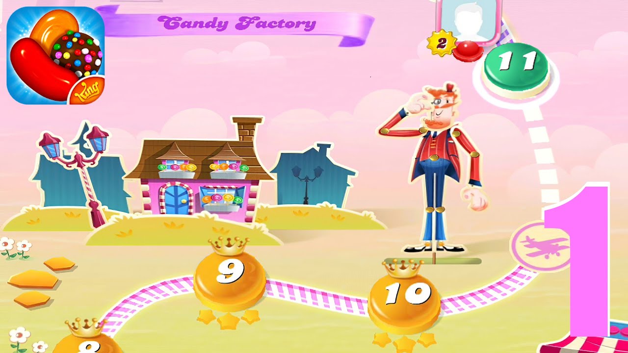 Candy Crush Saga - Gameplay #1 - Level 1-10 (Android, iOS) - YouTube