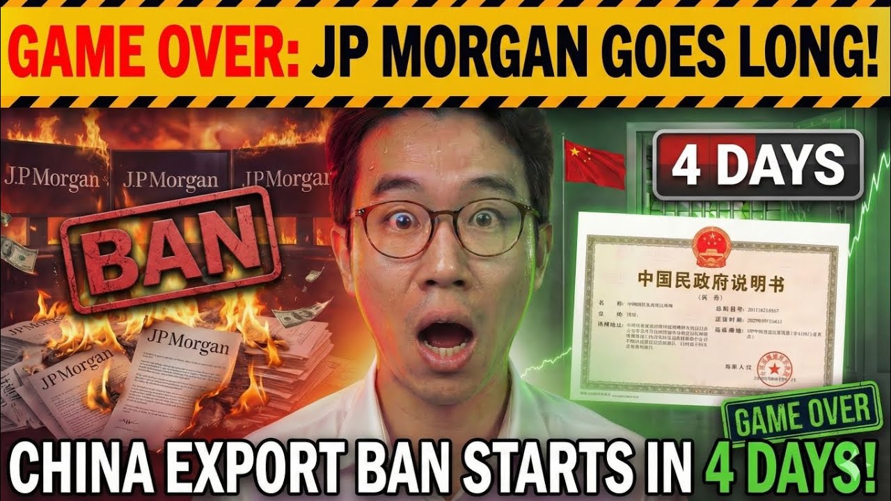 GAME OVER: JP Morgan Goes LONG — China Export Ban Starts in 4 Days ...