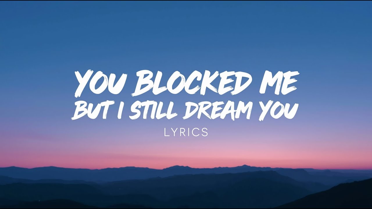 You Blocked Me but I Still Dream You 💔 ( Lyrics ) - YouTube