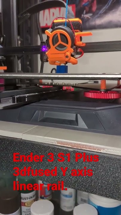 Ender 3 S1 Plus with 3dfused Y axis linear rail - YouTube