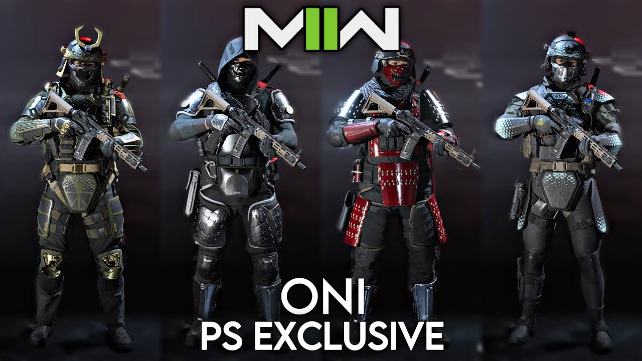 Every Oni PS Exclusive Combat Pack Operator Skin - Call of Duty Modern ...