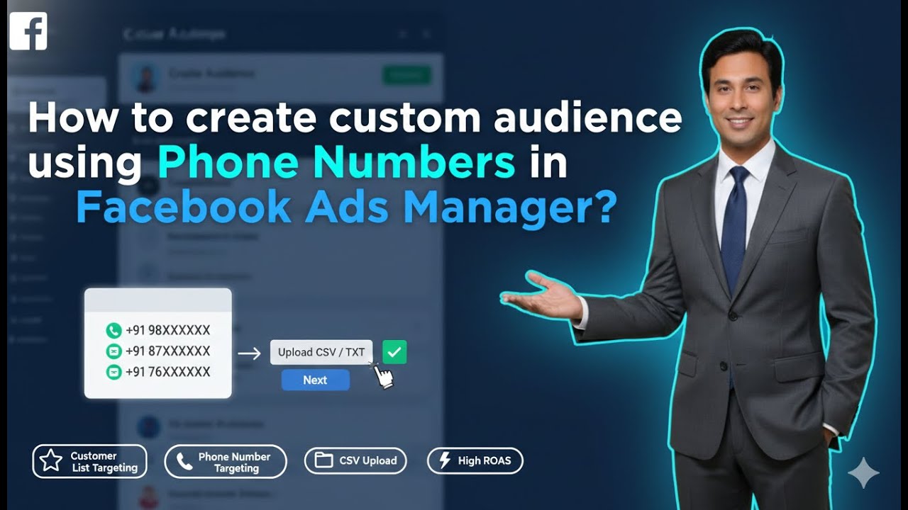How to create custom audience using Phone Numbers in Facebook Ads ...