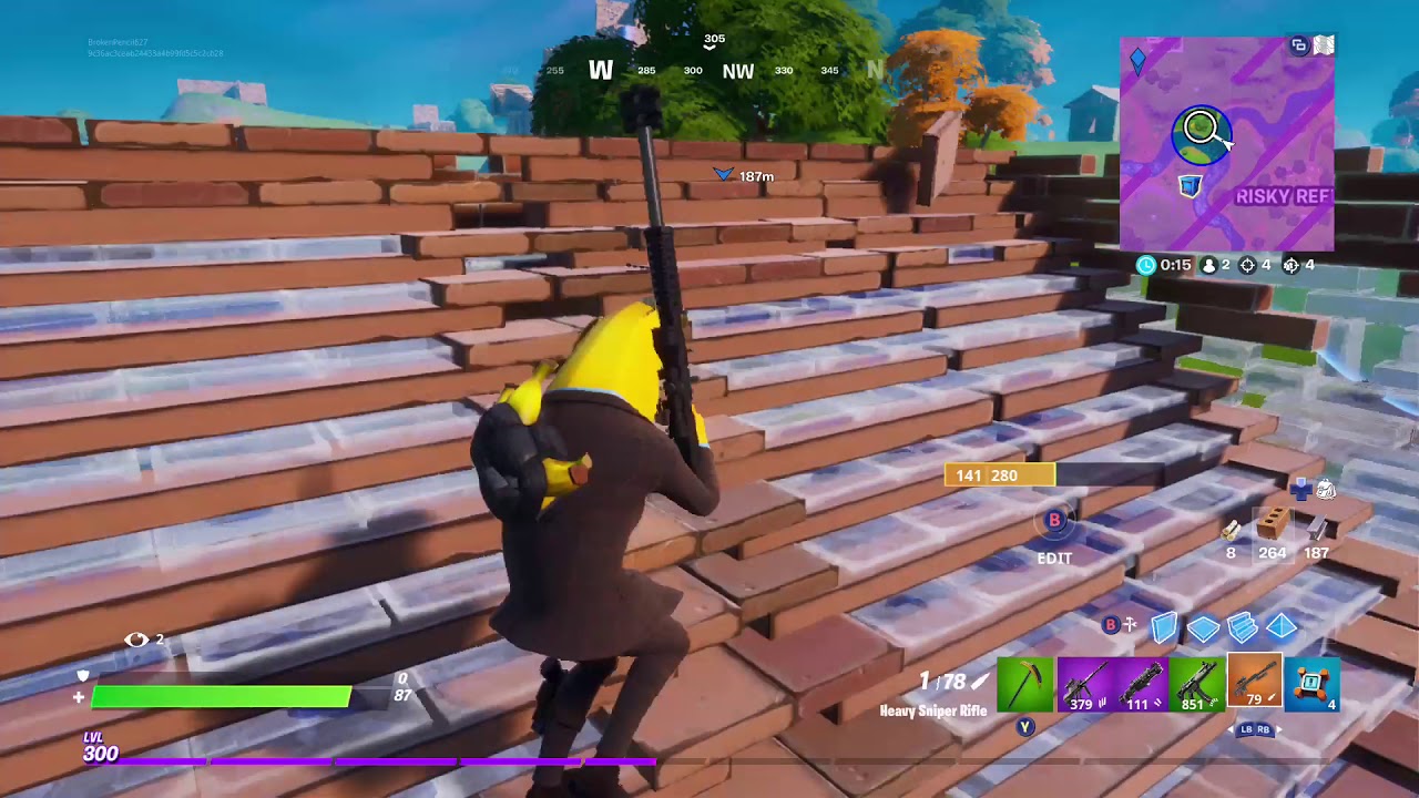 50th solo dub with gold peely! - YouTube