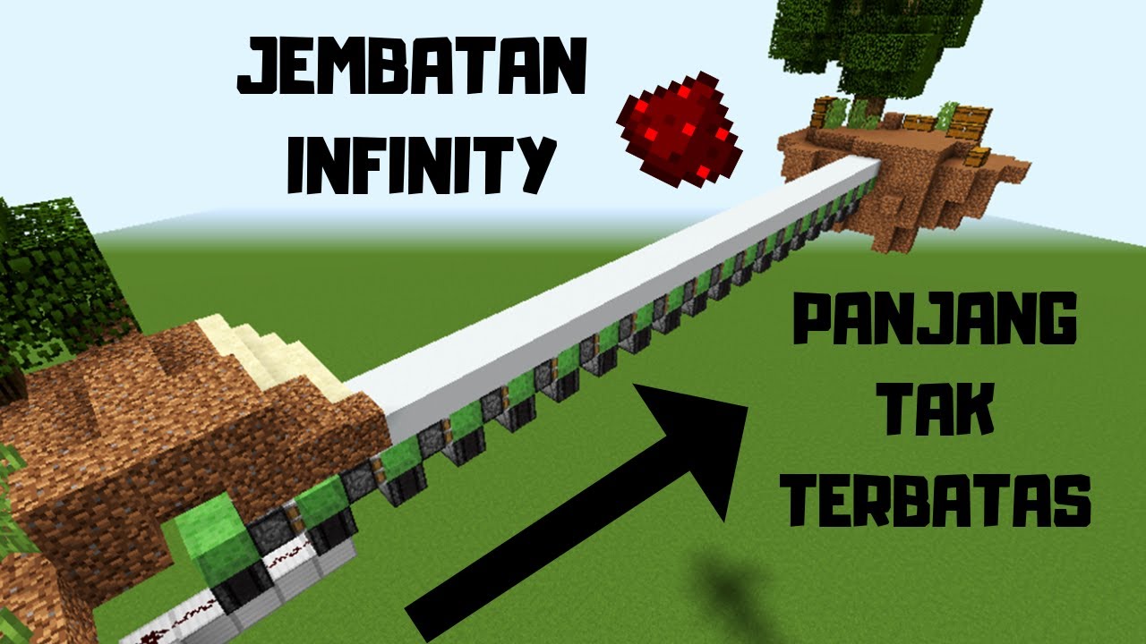 Tutorial membuat jembatan infinity - minecraft (redstone tutorial ...