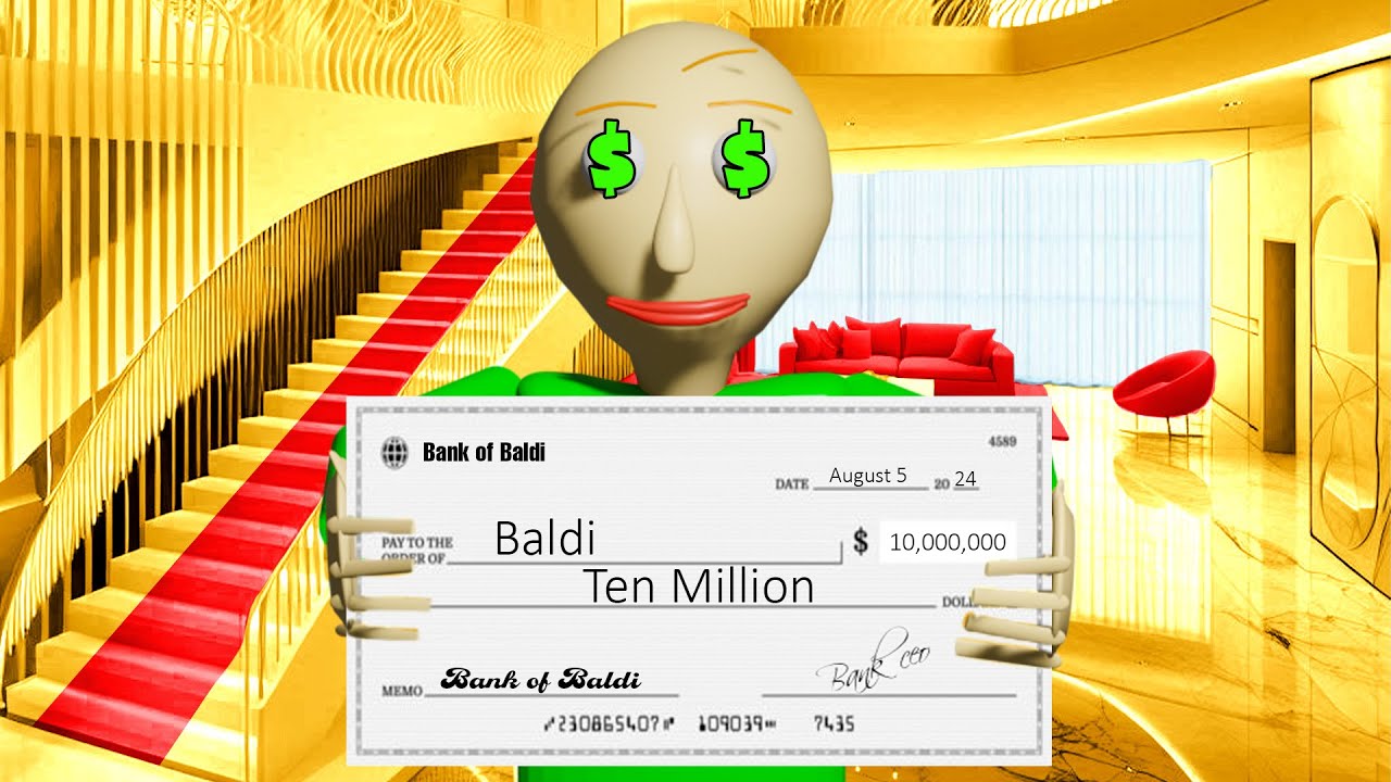 Baldi WINS the Lottery! - YouTube