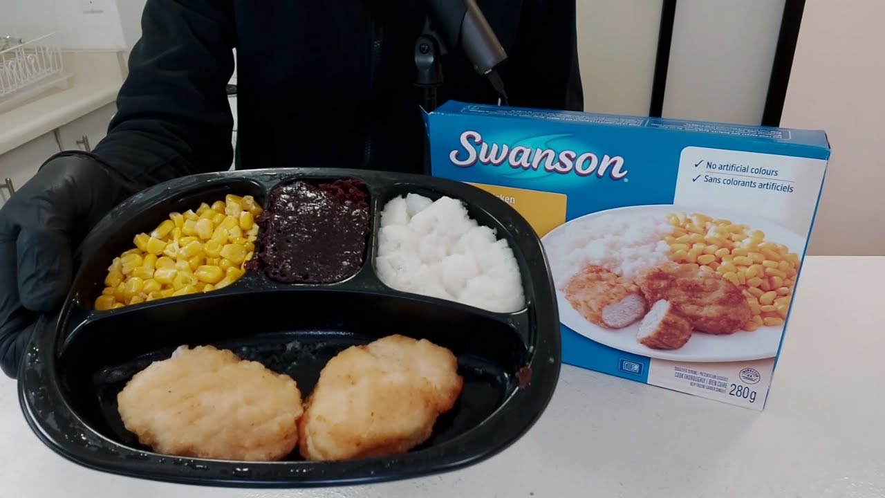 Swanson Fried Chicken TV Dinner REVIEW - YouTube