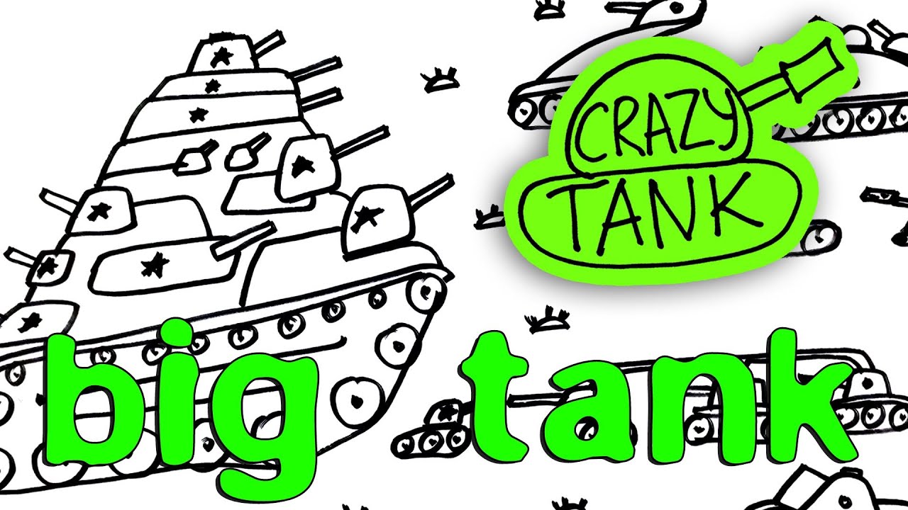 How to draw a big tank. Giant tank. - YouTube
