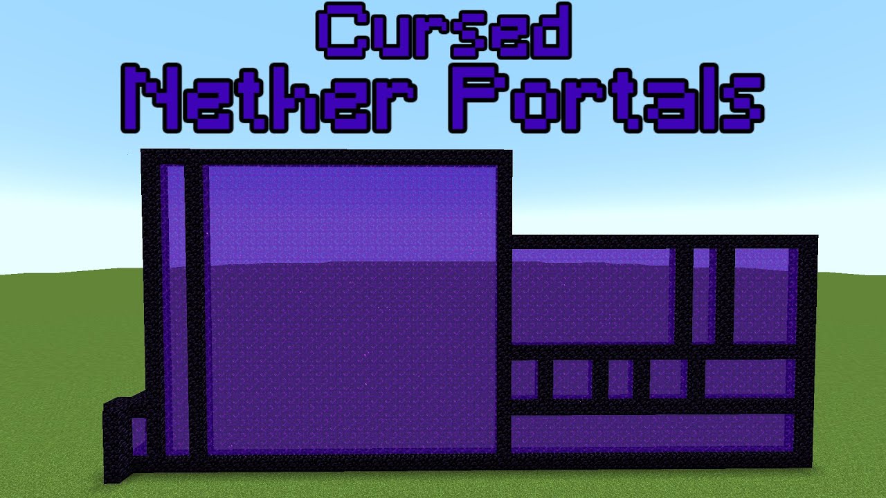 all cursed nether portals in minecraft - YouTube