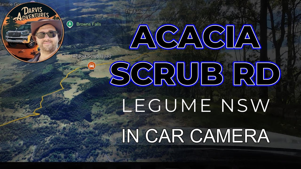 Acacia Scrub Road, Legume NSW - In car camera - YouTube