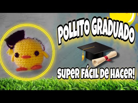 Pollito 🐥 Graduado 🎓 amigurumi 🧶 a crochet paso a paso - YouTube