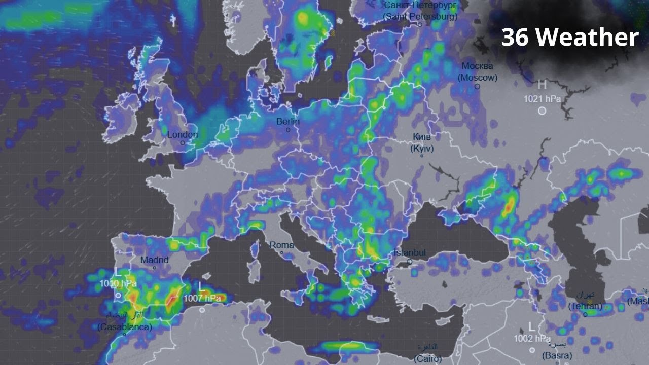 Europe Weather | May 2 , 2025 , ECMWF Model , Precipitation ( Rain ...