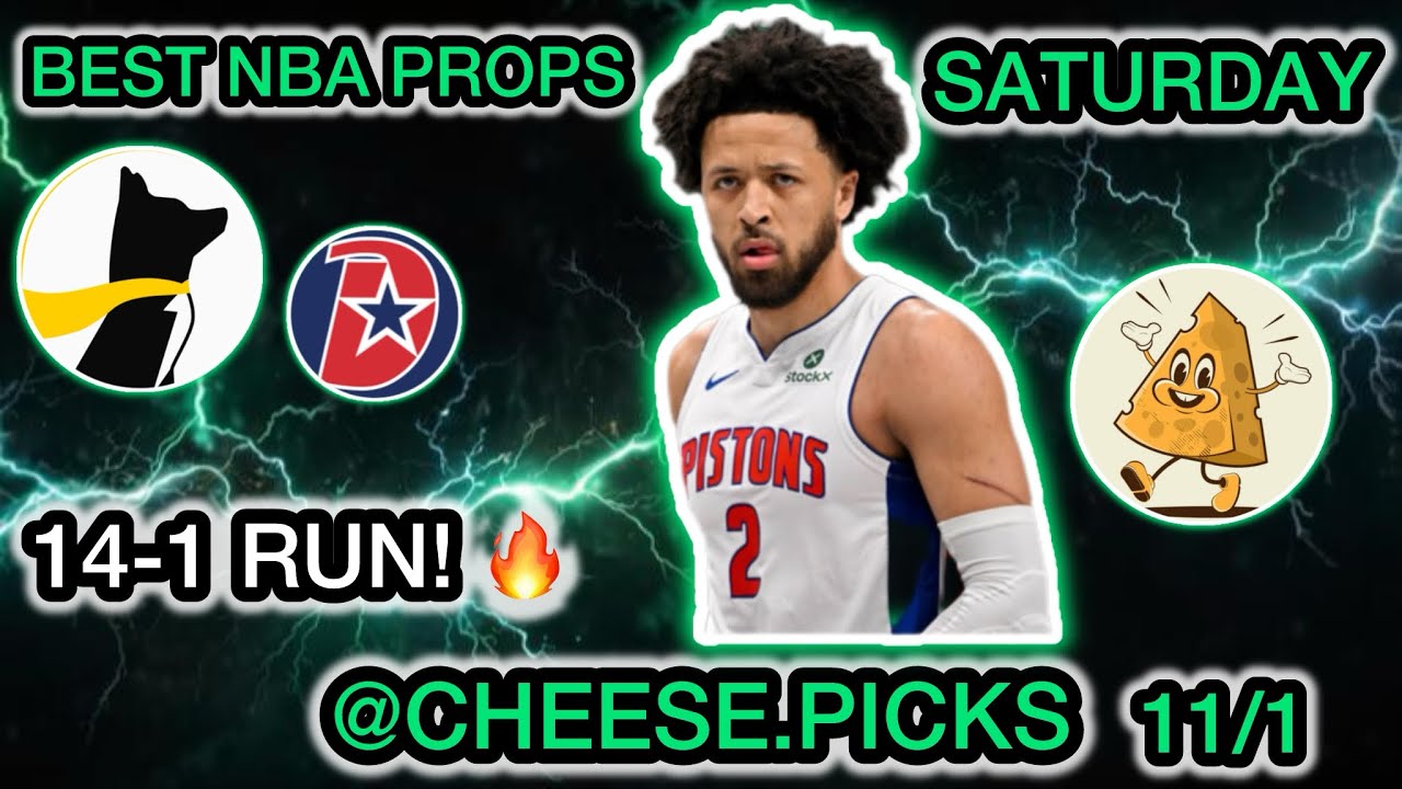 14-1 RUN! BEST NBA Player Props for Saturday 11/1 - BEST NBA PROPS ...