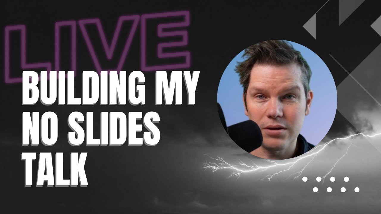Building my talk for the NO SLIDES conference - YouTube