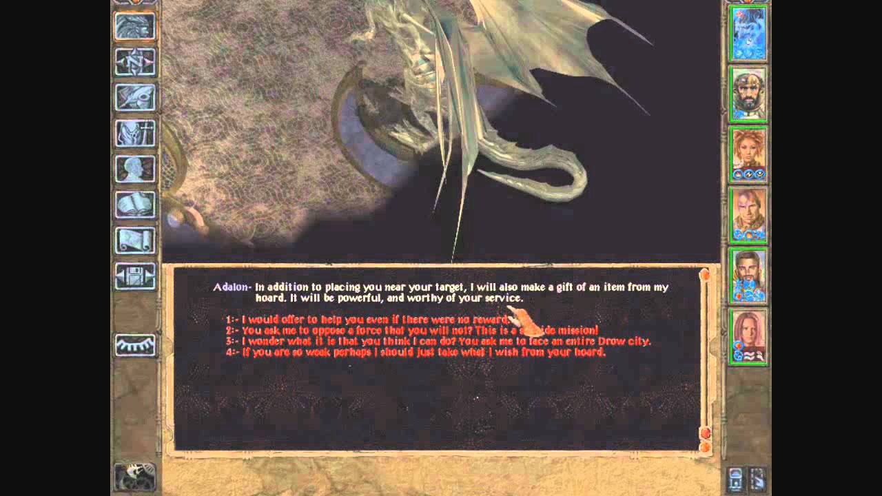 Baldur's Gate II - Part 150- Adalon the White Dragon (HD) - YouTube