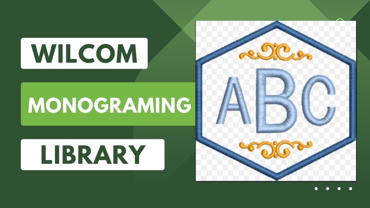 Monograming in WiLCOM Textile Embroidery , How to make Logo in WiLCOM ...