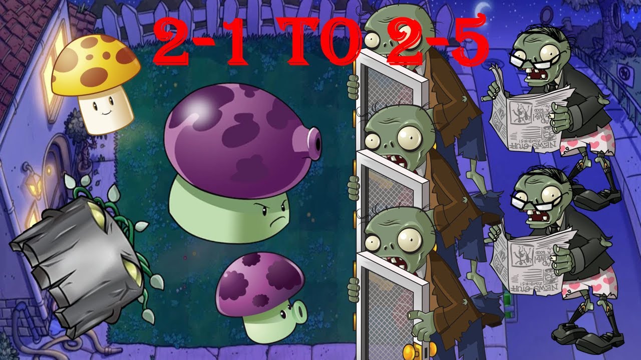 Plants Vs Zombies Expansion Mod 2-1 to 2-5 - YouTube