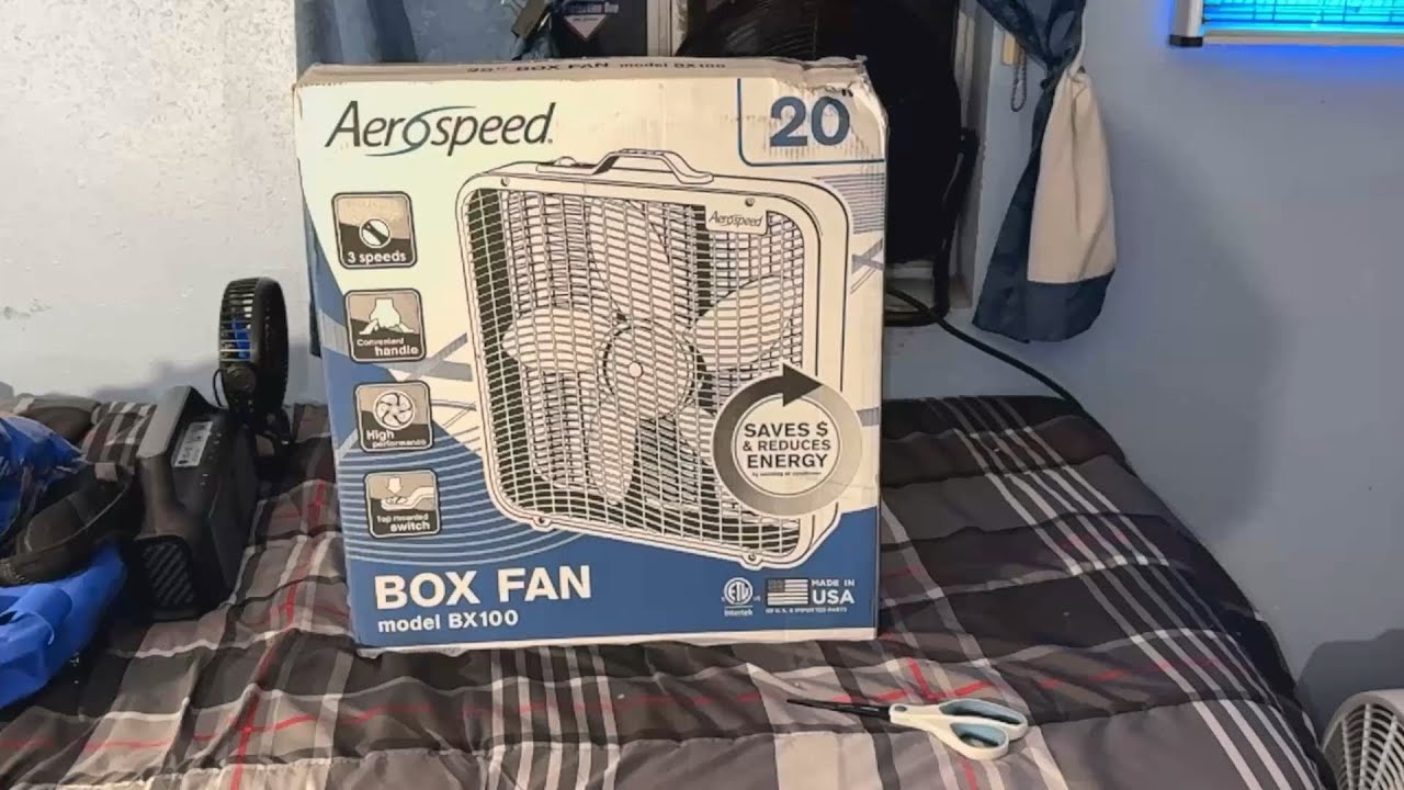 20” Aero speed box fan (2023-24 model) - YouTube