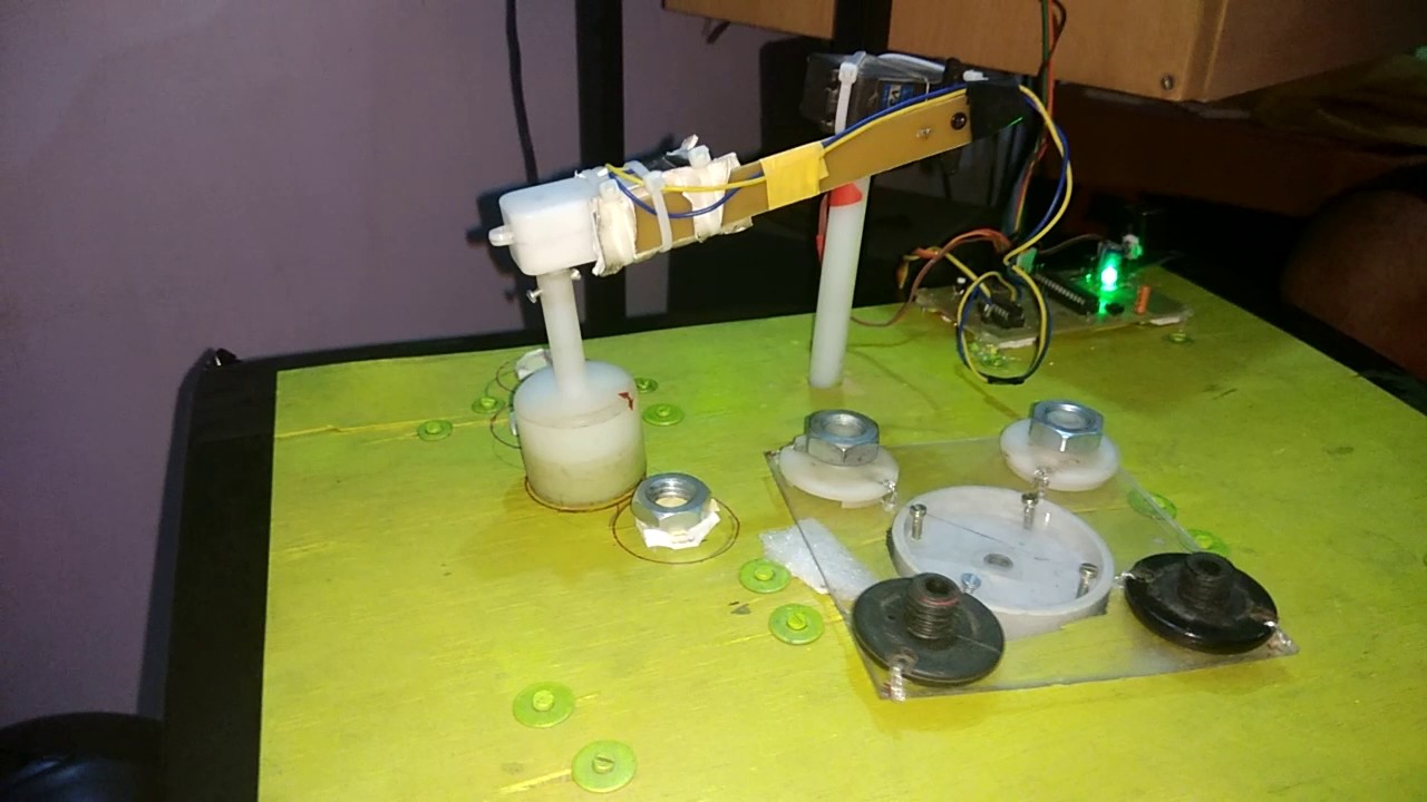 AUTOMATIC NUT BOLT FITTING ROBOTIC ARM - YouTube