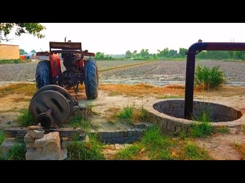 Tube well start up with Tractor || Tubewell in village || How to start ...