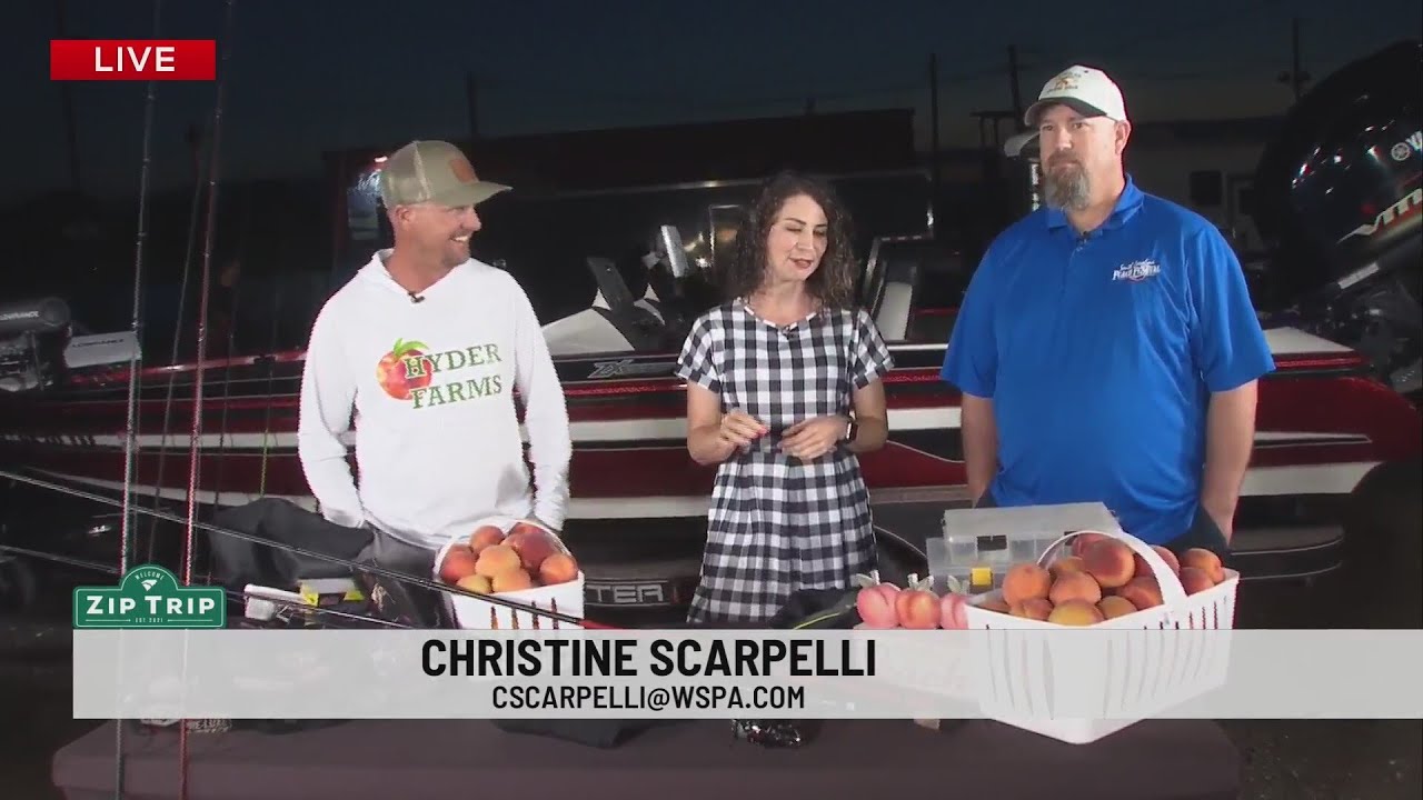 Zip Trip Gaffney: Peach Festival Fishing Tournament & Hyder Farms - YouTube