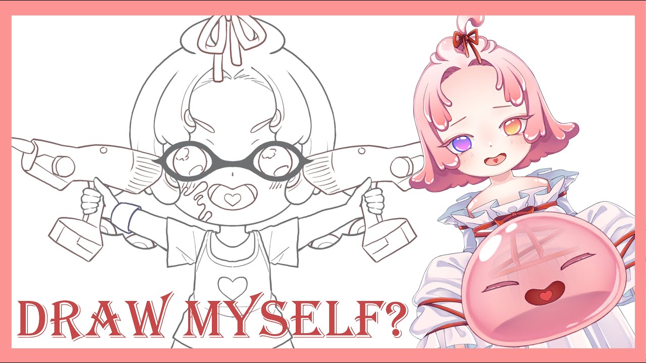 [Drawing] Slime drawing Splatoon Slime! #Vtuber #EnVtuber - YouTube