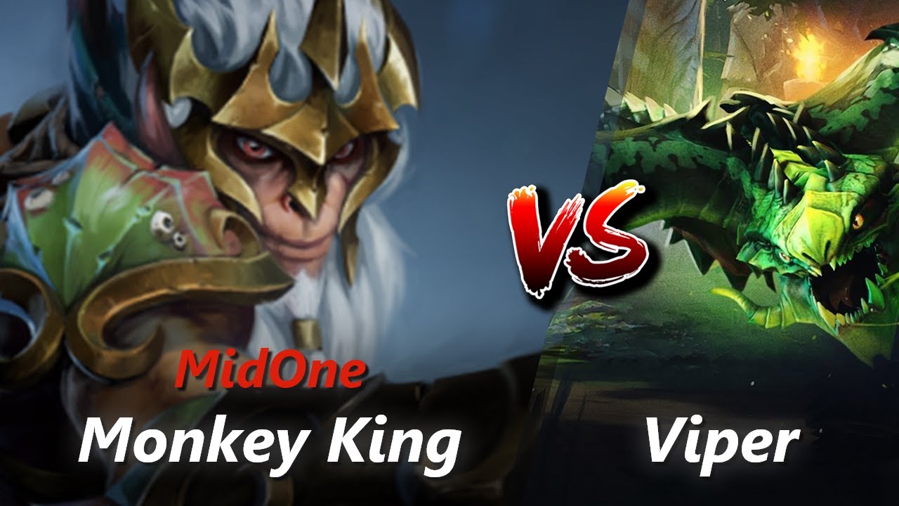 MidOne offlane Monkey King vs Viper/Primal Beast | First 10 minutes ...