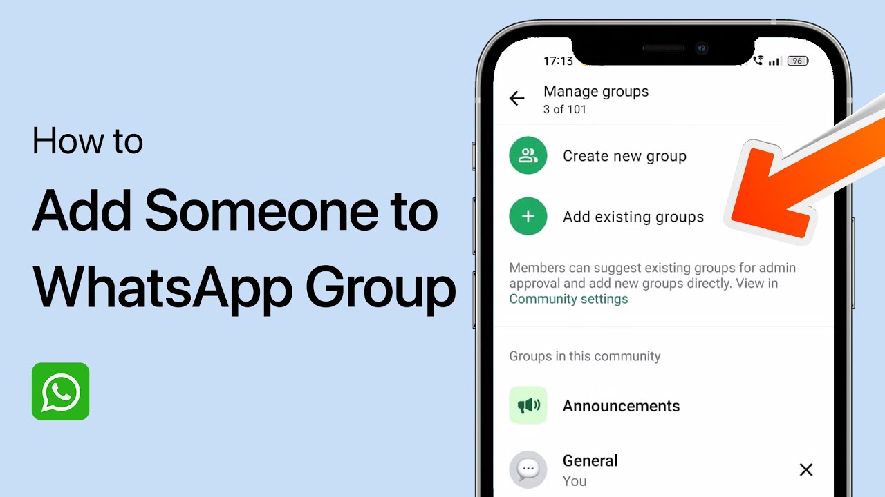 How To Add Someone To Existing WhatsApp Group - YouTube