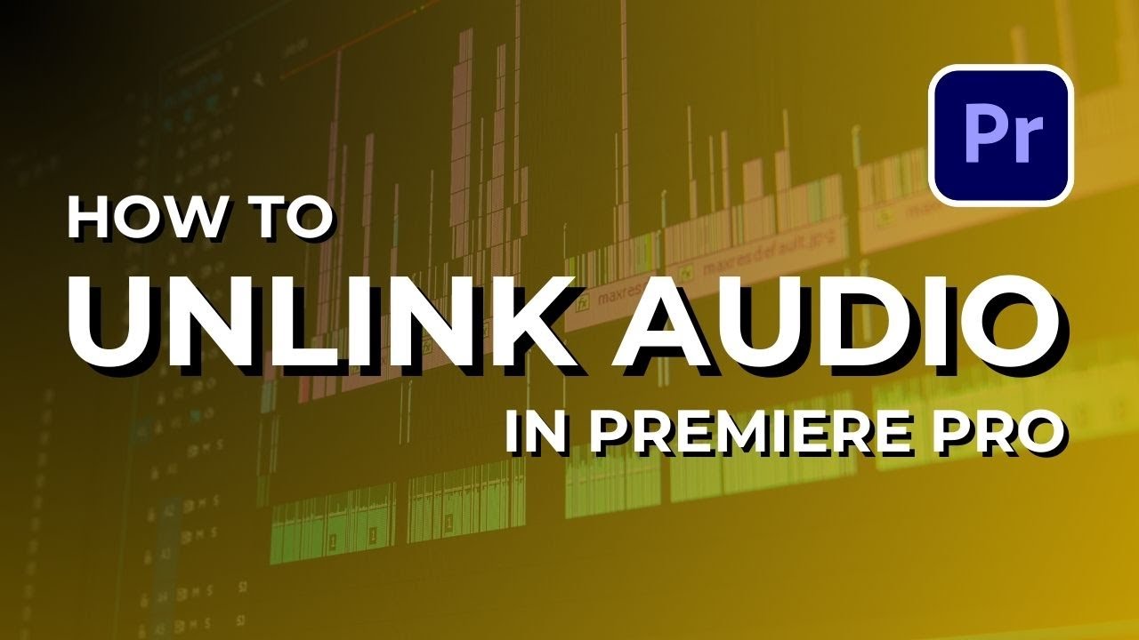 How to Unlink Audio in Adobe Premiere Pro CC | Adobe Tutorial - YouTube
