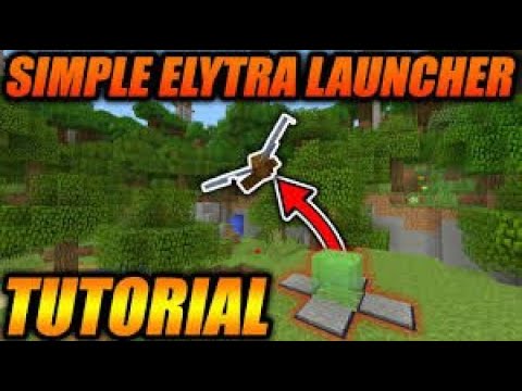 simple elytra launcher tutorial. (by Steve) - YouTube