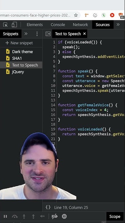Text-to-speech in vanilla JavaScript - YouTube