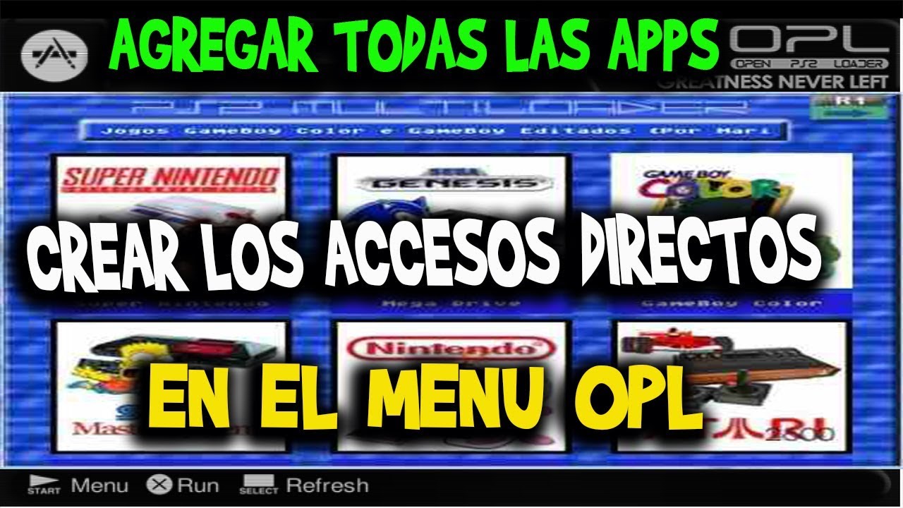 COMO AGREGAR APLICACIONES EL MENÚ OPL PS2 NUEVO MÉTODO | apartado APPS ...