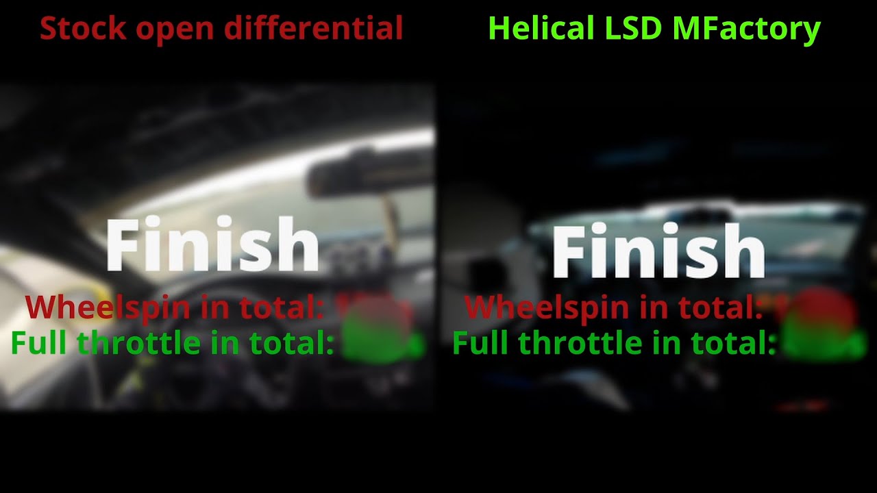 OPEN diff vs LSD in FWD ( Honda Civic S20 gearbox ) - YouTube