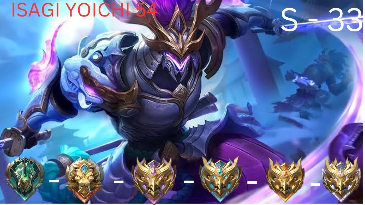 ISAGI SOLO RANK EPIC TO MYTHIC IMMORTAL RECOMMENDED JUNGLER FAST FARM ...