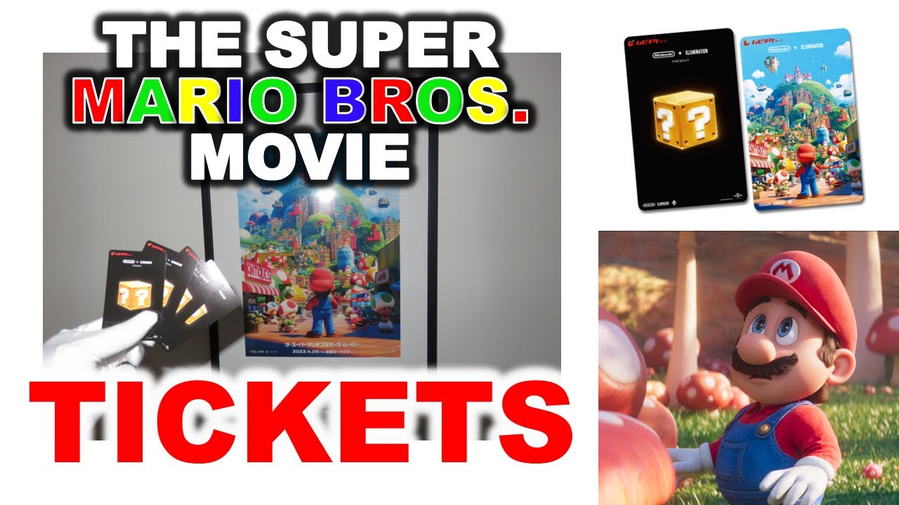 【The Super Mario Bros. Movie Special Poster】Movie Tickets that came ...