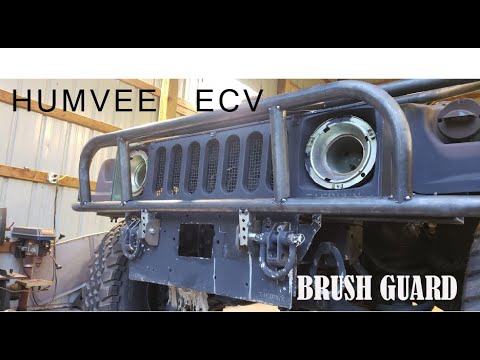 HUMVEE HMMWV ECV BRUSH GUARD - YouTube