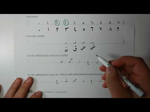 Osmanlıca Yazıyorum T-8: Rakamlar ve Özel Harfler