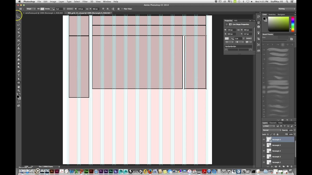 Grid Wireframe Template Tutorial - YouTube
