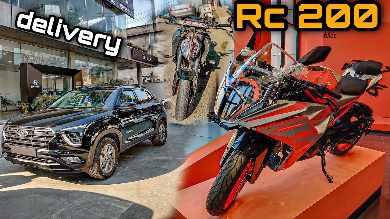Going to Delivery of New Car on Duke 390 | KTM Launch event - YouTube