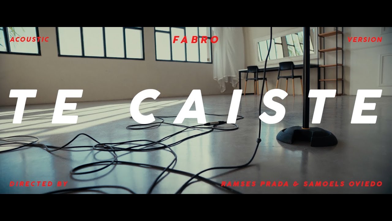 FABRO - Te Caíste (Acoustic Version) - YouTube