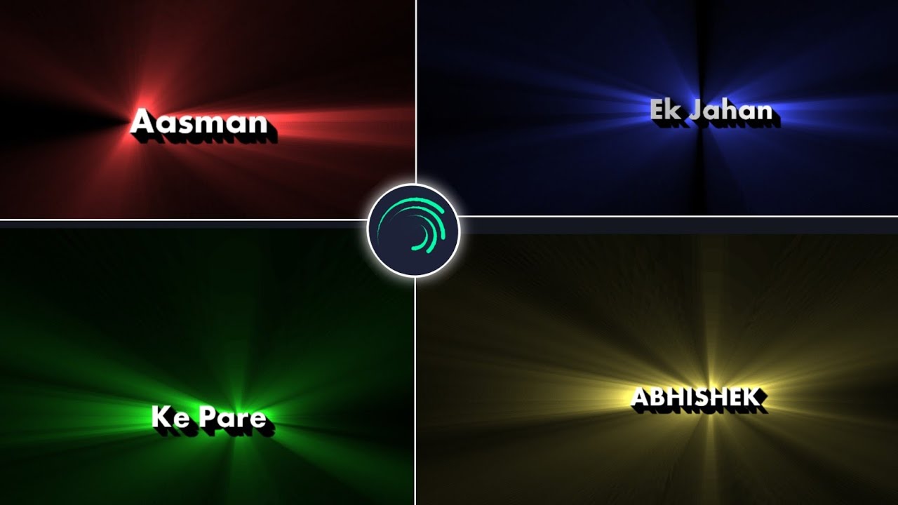 Alight Motion Text Rays Effect Tutorial Hindi 2023 | Alight Motion Lyrics Editing Tutorial - YouTube