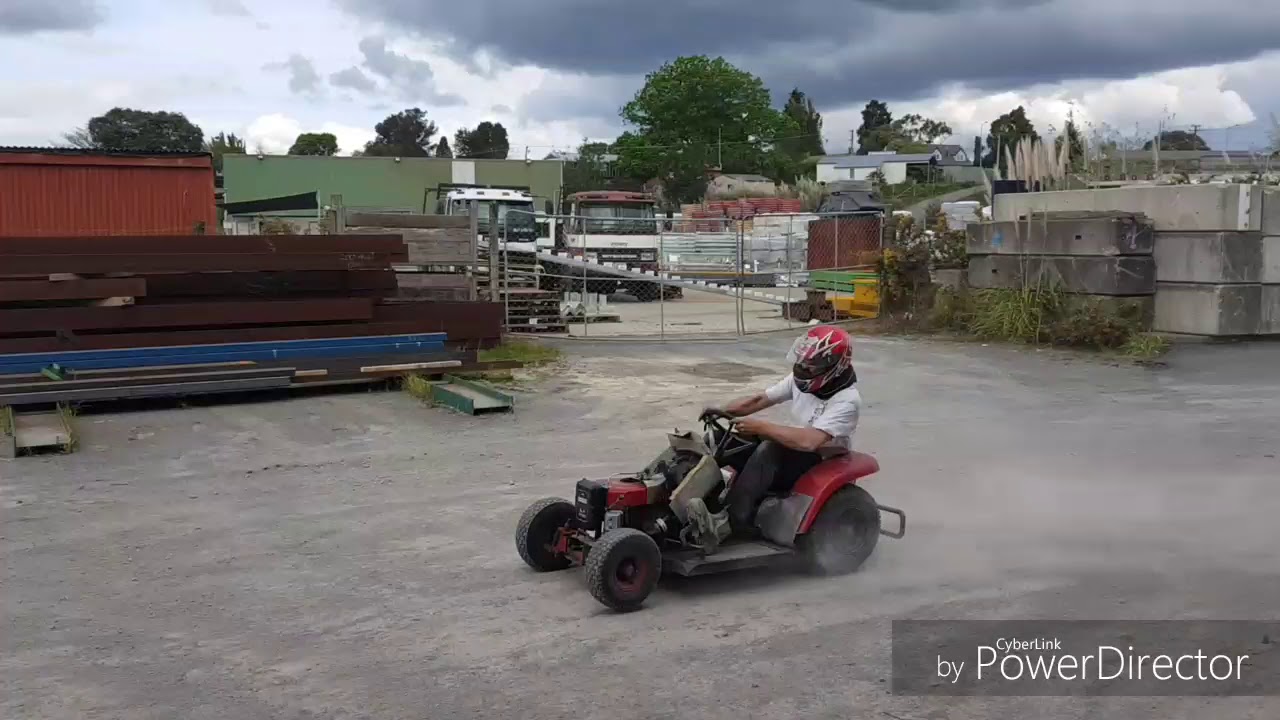 16 hp V Twin Race Mower - YouTube