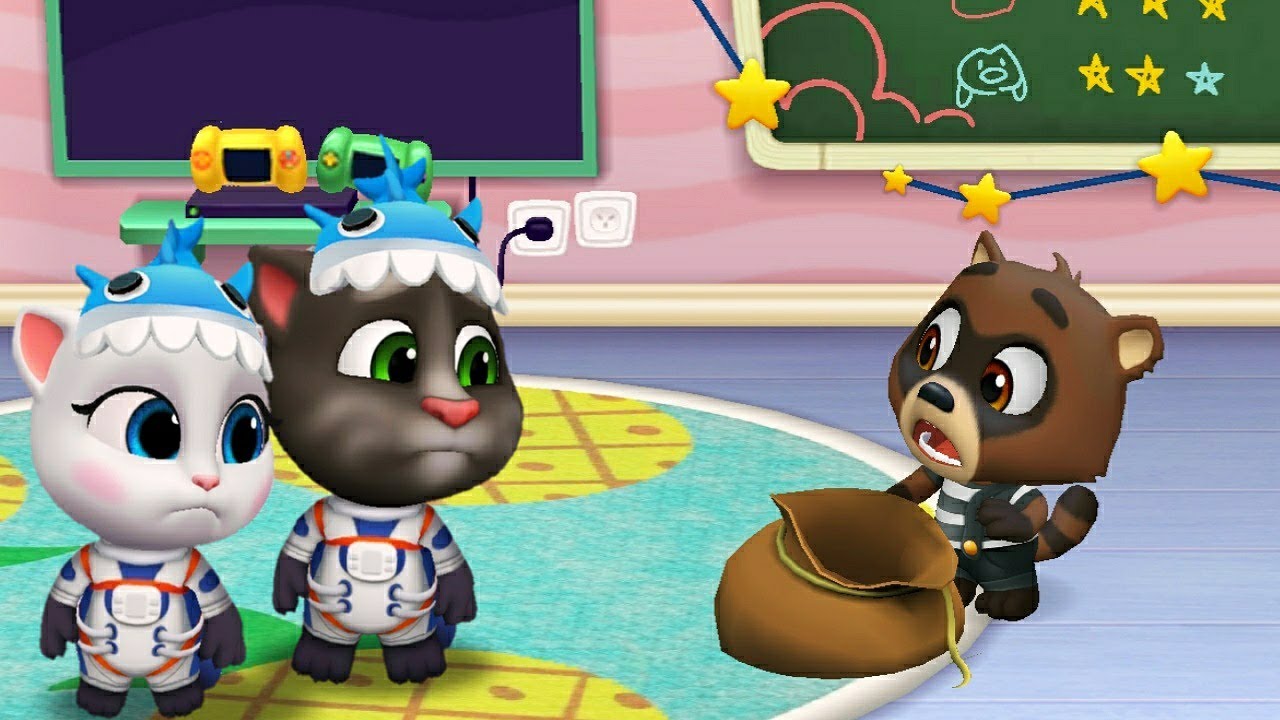 Racoon VS My Talking Tom Friends New Space Update (Android,iOS ...