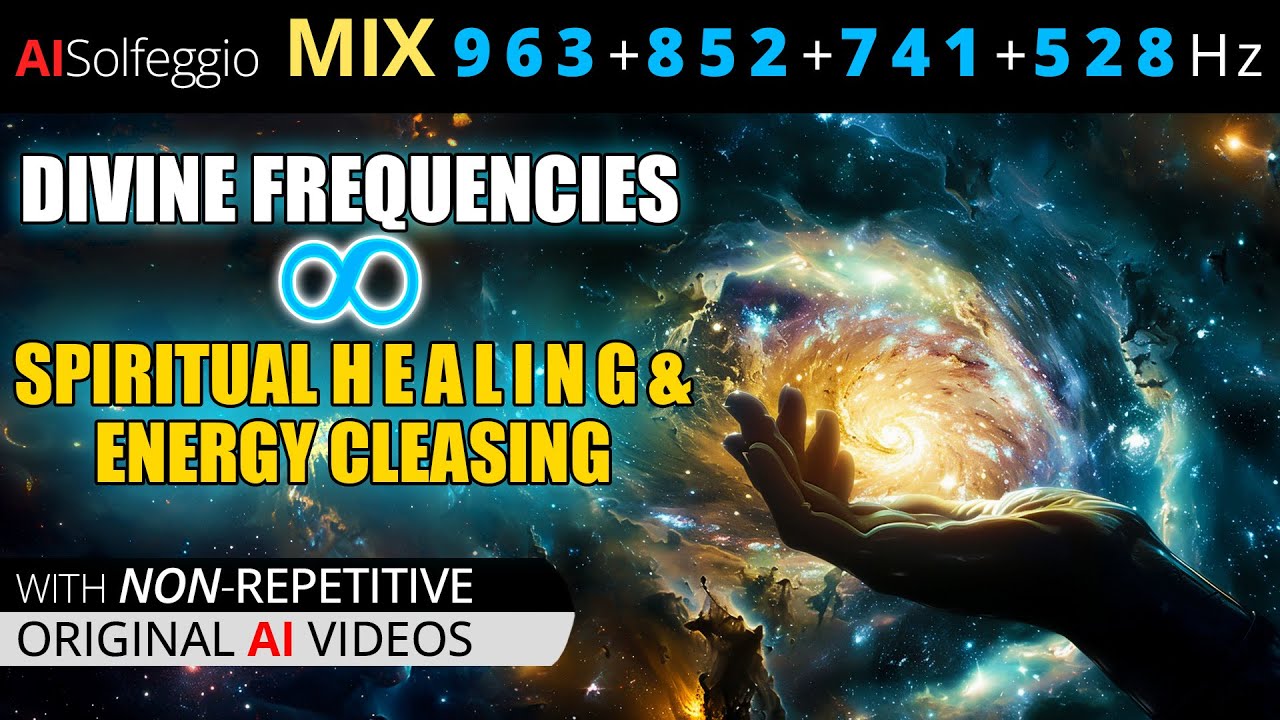 🌿🔊Divine Frequencies: Spiritual Healing & Energy Cleansing ∞ #aisolfeggio - YouTube