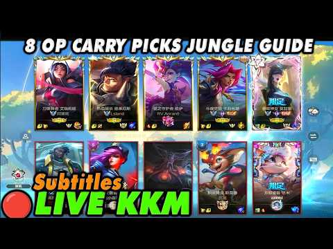 Wild Rift China🔴KKM | 8 OP Carry Picks - Jungle Guide | Sovereign 300 LP - Subtitles High Elo