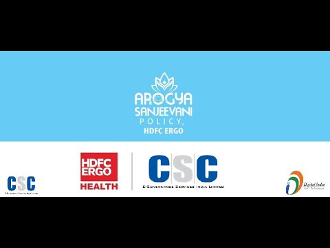 CSC HDFC ERGO AROGYA SANJEEVANI POLICY | CSC CHI POLICY | HDFC ERGO ...
